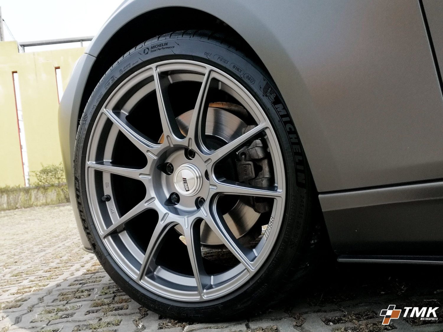 BMW 3 series F30 Grey with SSR GTX01 Aftermarket Wheels | Wheel Front