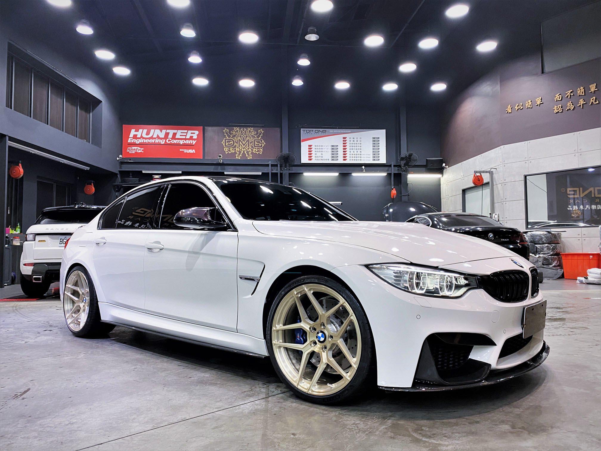 BMW M3 F80 White BC Forged EH309