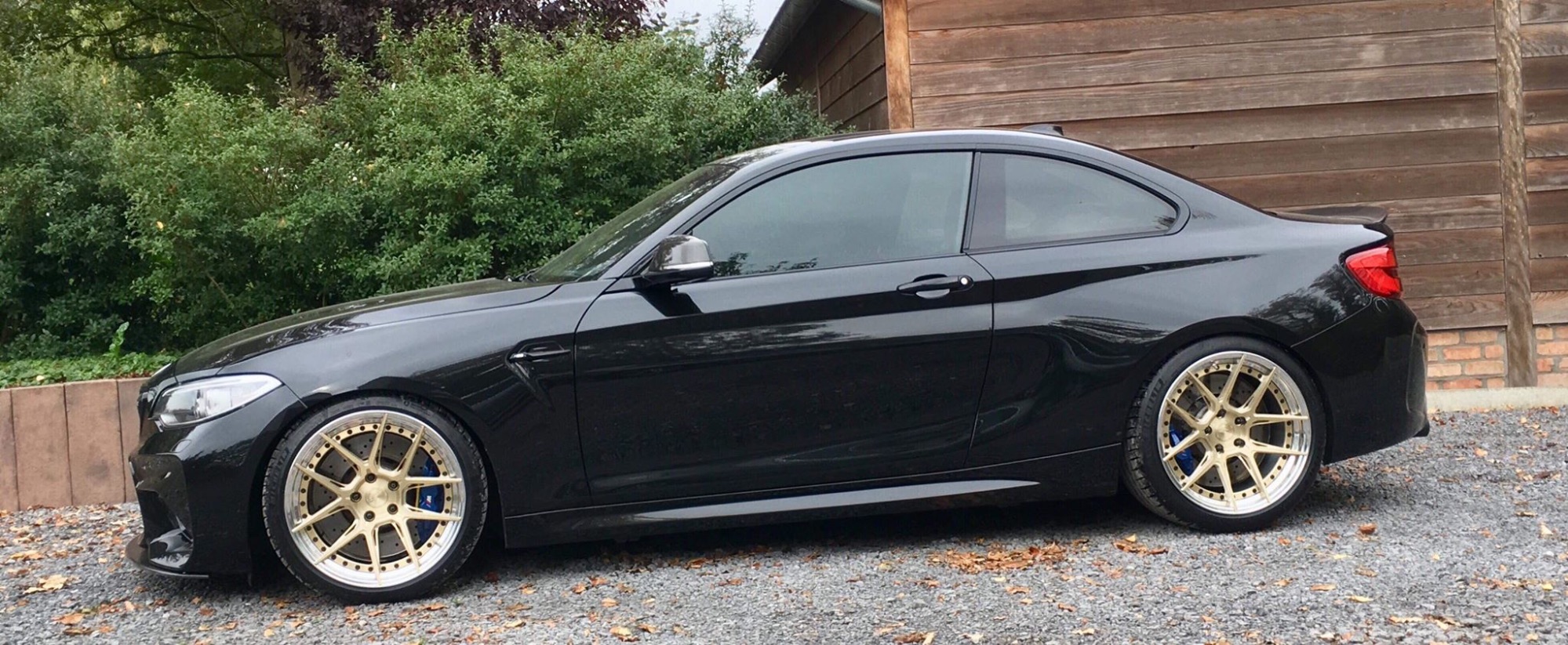 BMW M2 F87 Black with Gold BC Forged HCA381S