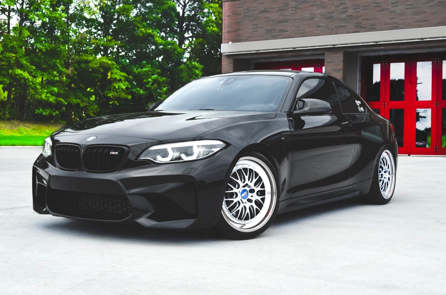 BMW M2 F87 Black with BBS E88 | Wheel Front