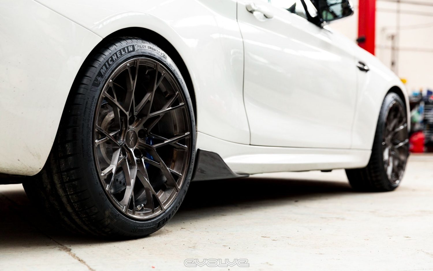 BMW M2 Competition F87 White 6Sixty Design Shuriken Monoblock | Wheel Front