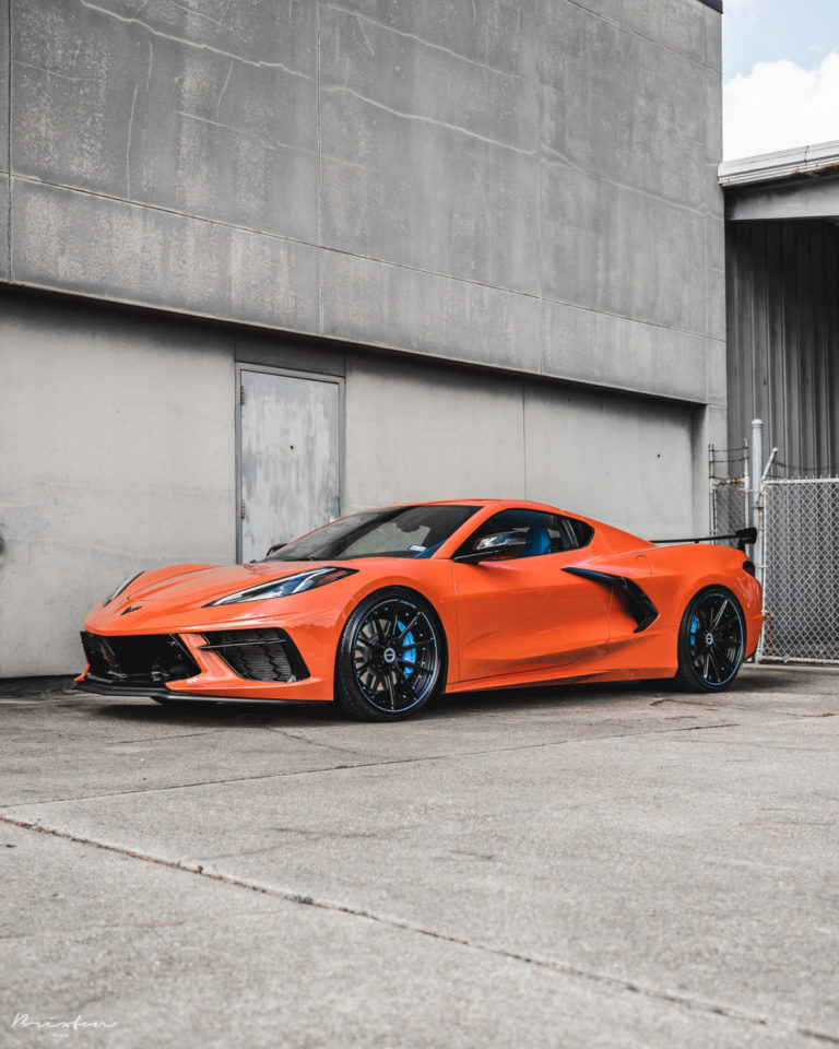 Chevrolet Corvette C8 Stingray Orange Brixton Forged R11-R | Wheel Front