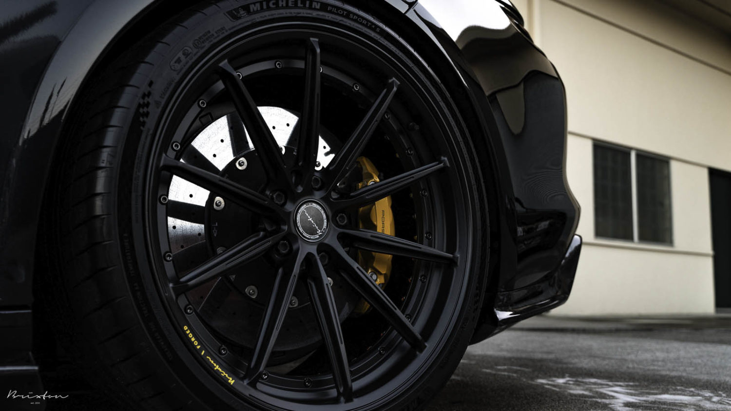 Porsche Panamera Sport Turismo Black Brixton Forged R11-R | Wheel Front