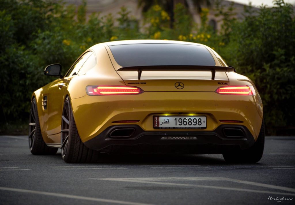 Mercedes-Benz AMG GT Yellow Brixton Forged WR3 Ultrasport+ Wheel ...