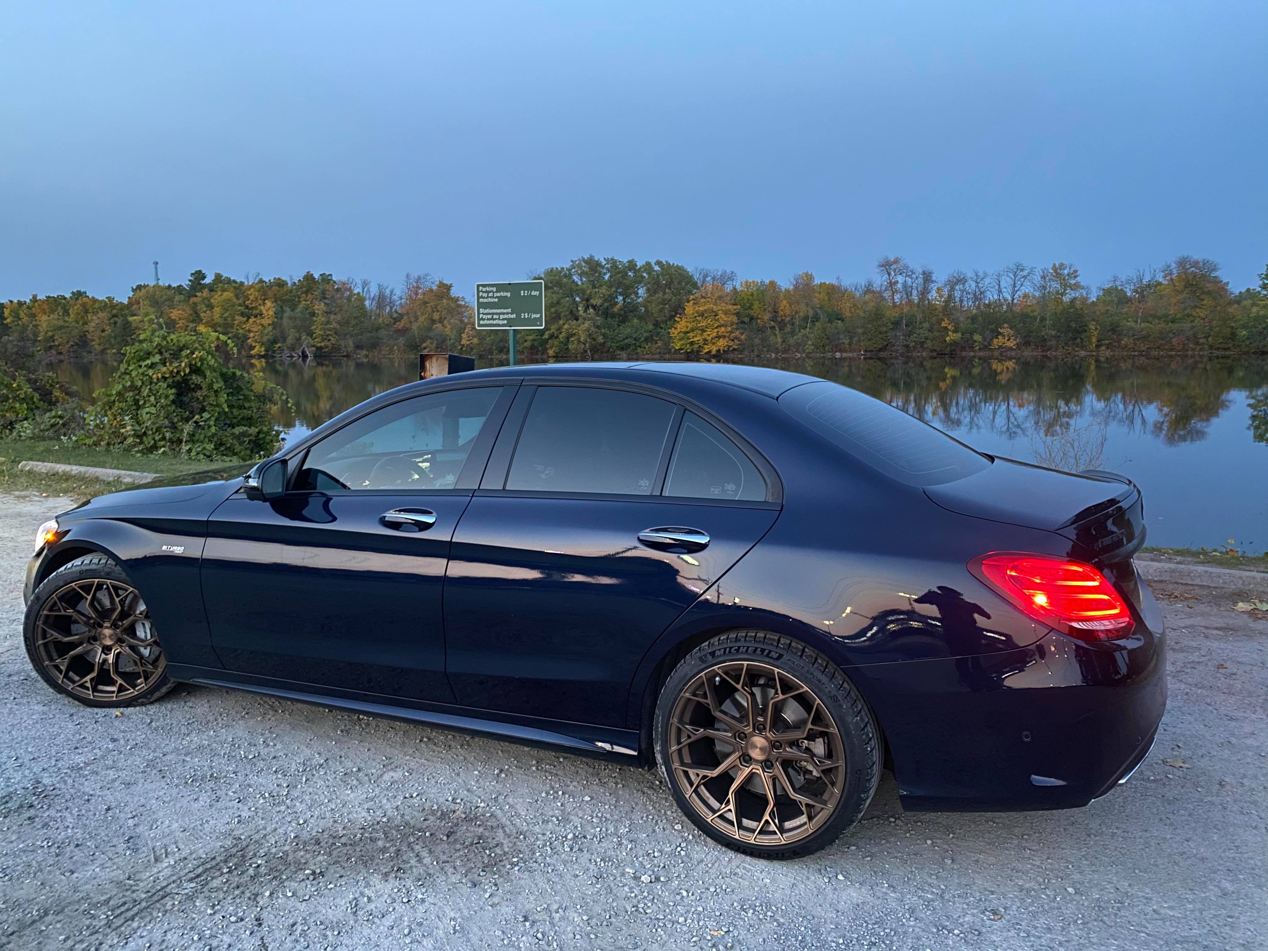 Mercedes-Benz C43 AMG W205 Blue with Bronze Stance SF10