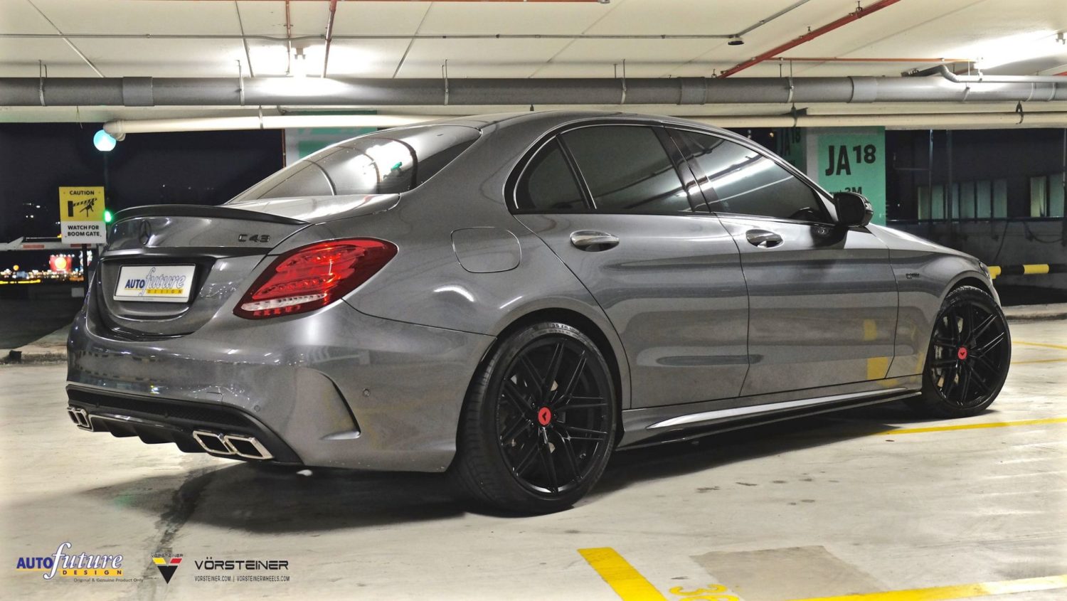 Mercedes-Benz C43 AMG W205 Grey with Vorsteiner V-FF 112 Aftermarket ...