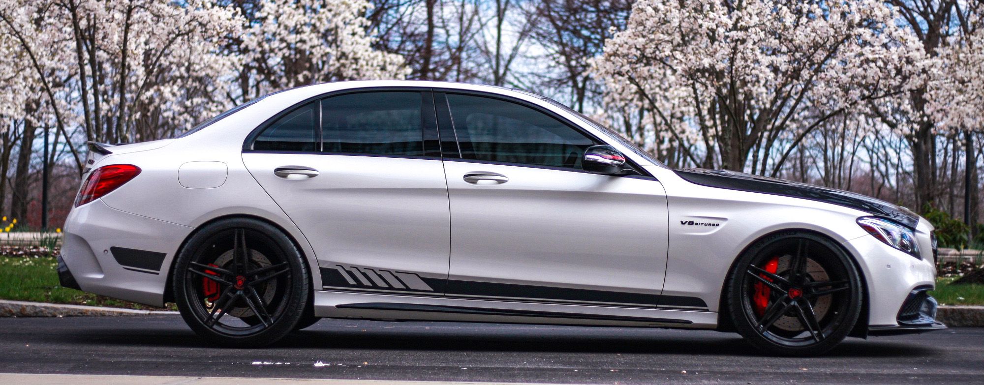 Mercedes-Benz C63 AMG W205 White Rohana RFX15