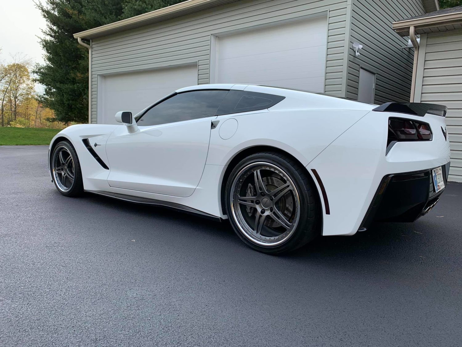 Chevrolet Corvette C7 Stingray White Forgeline SP3P | Wheel Front