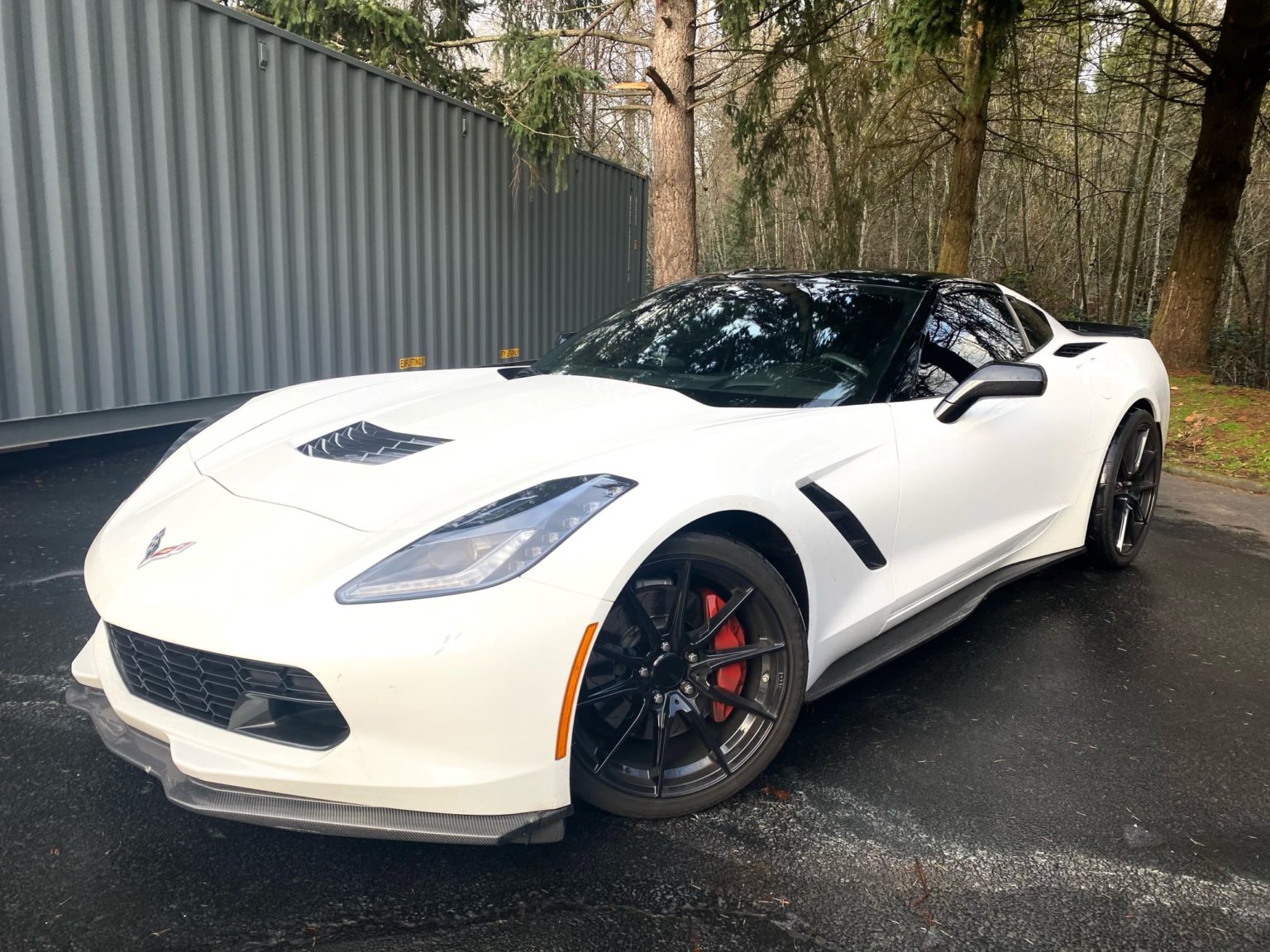 Chevrolet Corvette C7 Stingray White Zito ZF03 | Wheel Front