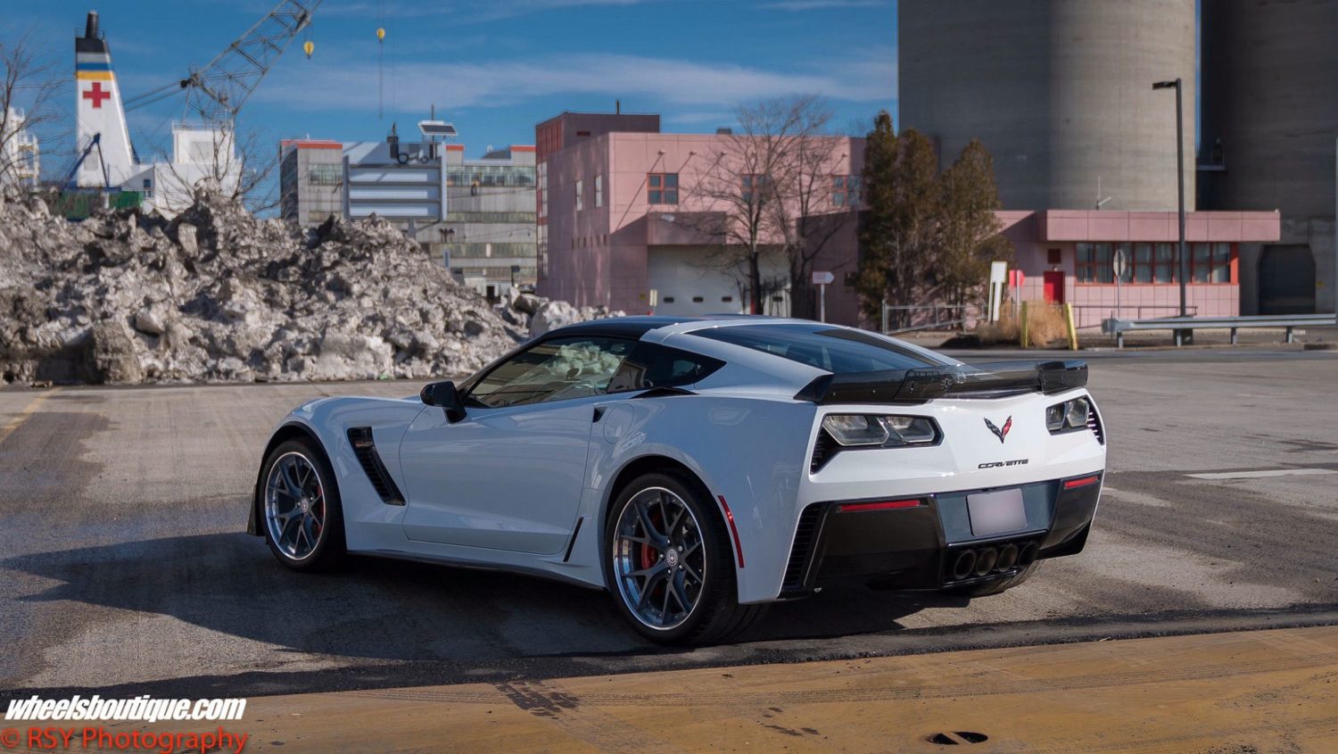 Chevrolet Corvette C7 Z06 White HRE S101 | Wheel Front