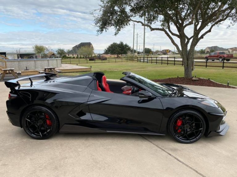 Chevrolet Corvette C8 Stingray Black Blaque Diamond BD-F25 | Wheel Front