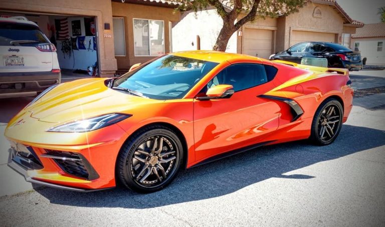 Chevrolet Corvette C8 Stingray Orange Niche Methos M195 | Wheel Front