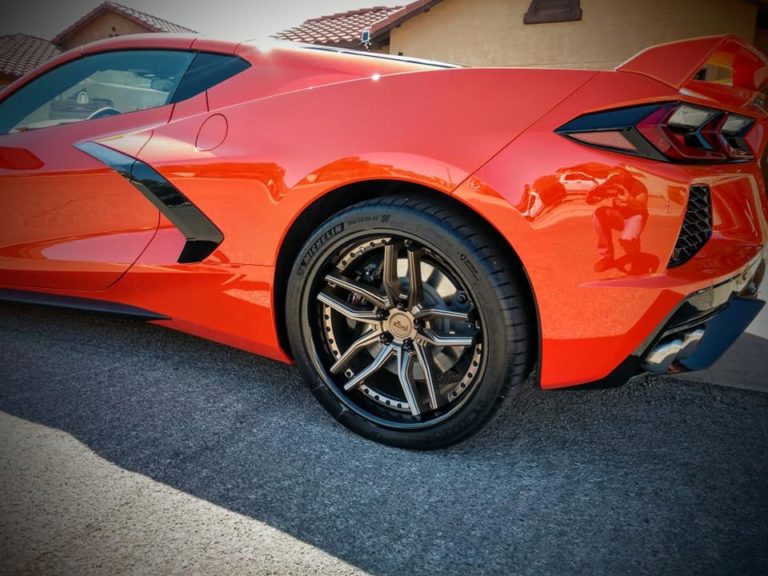 Chevrolet Corvette C8 Stingray Orange Niche Methos M195 | Wheel Front