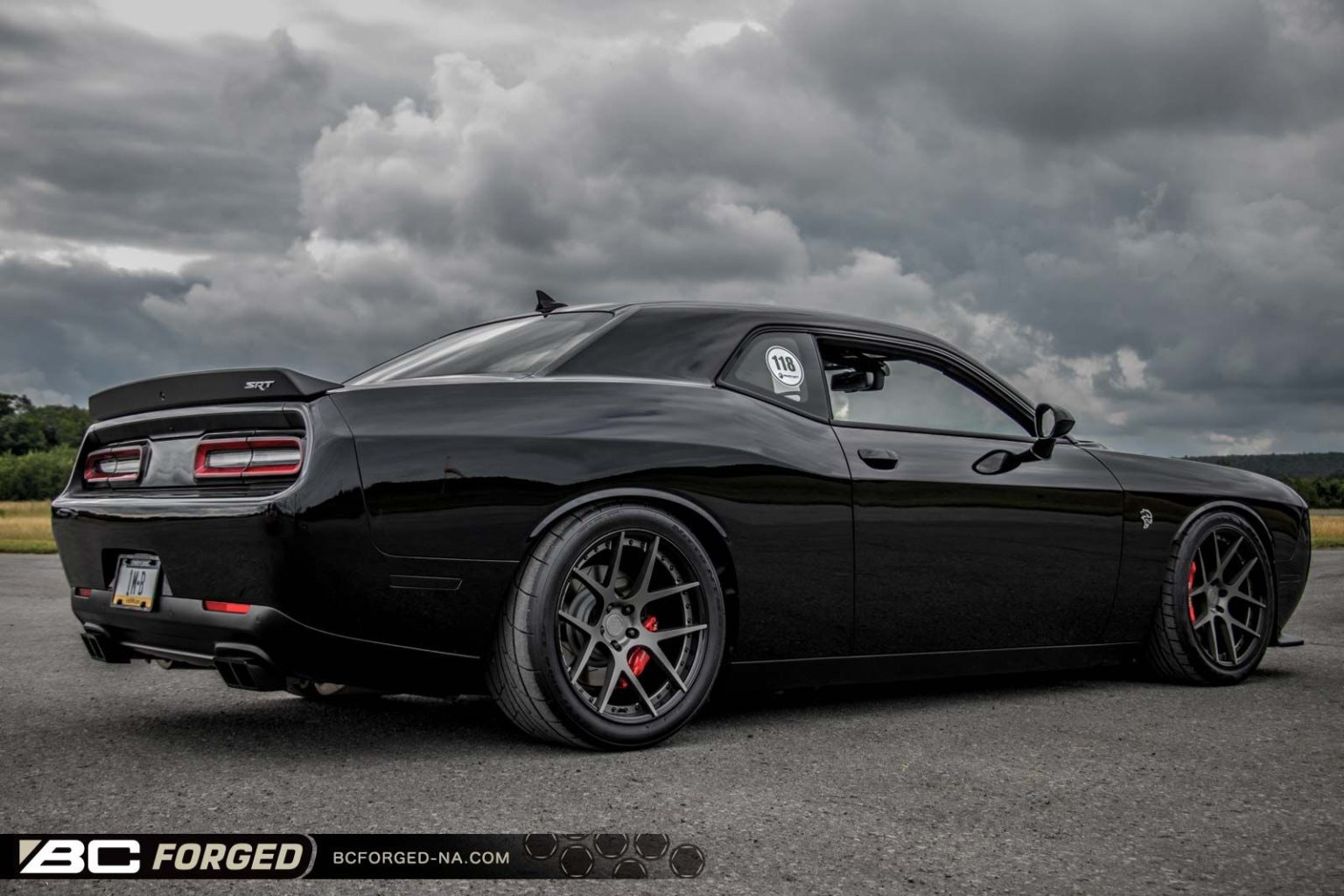 Dodge Challenger Black BC Forged HB05S | Wheel Front