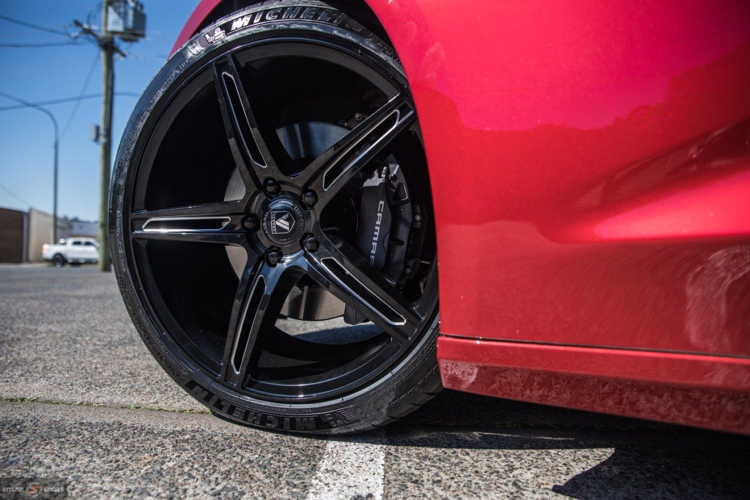 Chevrolet Camaro SS 6th Gen Burgundy Asanti ABL-22 | Wheel Front