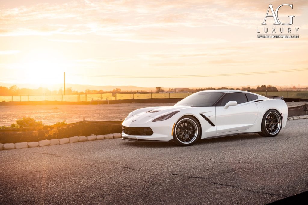 Chevrolet Corvette C7 Stingray White AG Luxury AGL23 SPEC3 | Wheel Front