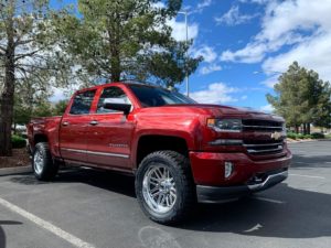 2019 Chevrolet Silverado Red Fuel Off-Road Ignite D721 | Wheel Front