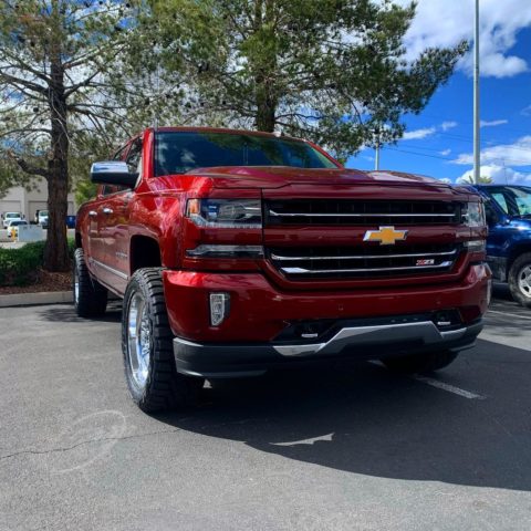 2019 Chevrolet Silverado Red Fuel Off-Road Ignite D721 | Wheel Front
