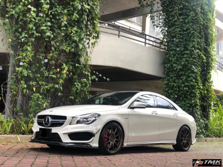 Mercedes-Benz CLA45 AMG C117 White Rays Volk ZE40 | Wheel Front