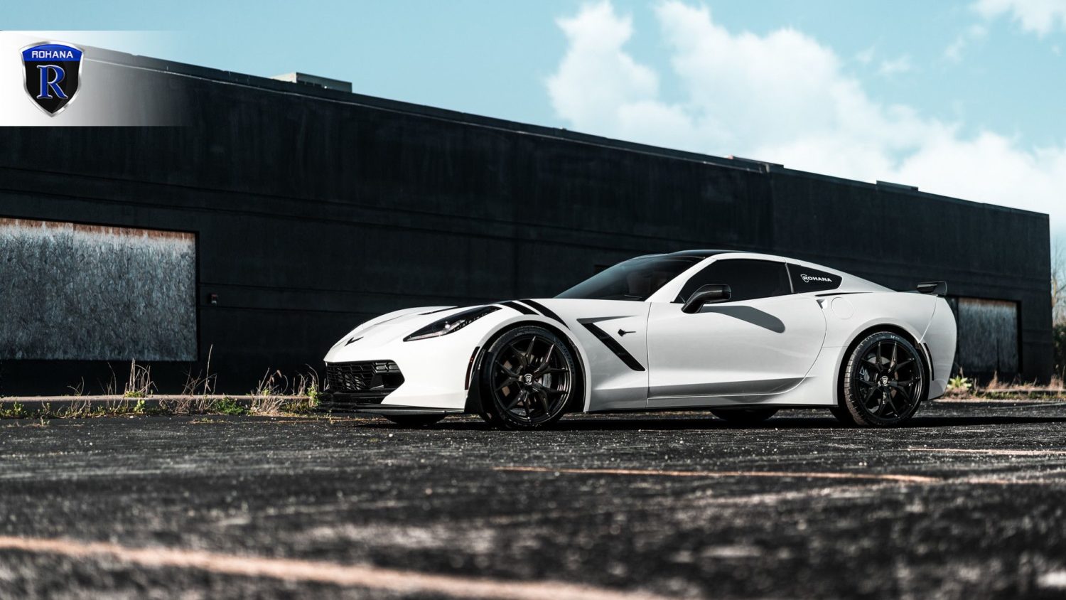 Chevrolet Corvette C7 Stingray White Rohana RFX5 | Wheel Front