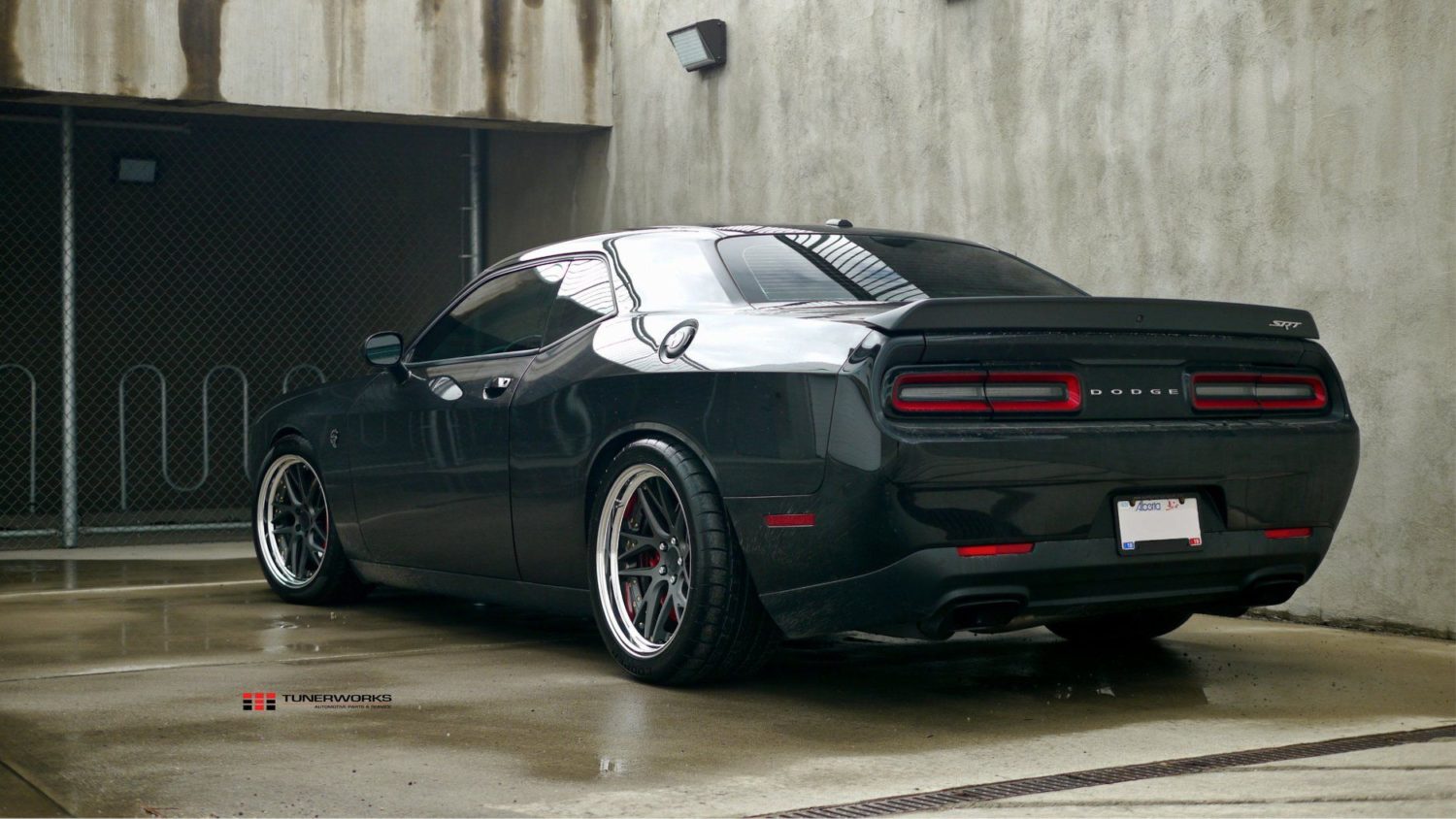 Dodge Challenger SRT Hellcat Black with Work Gnosis CVX Aftermarket ...