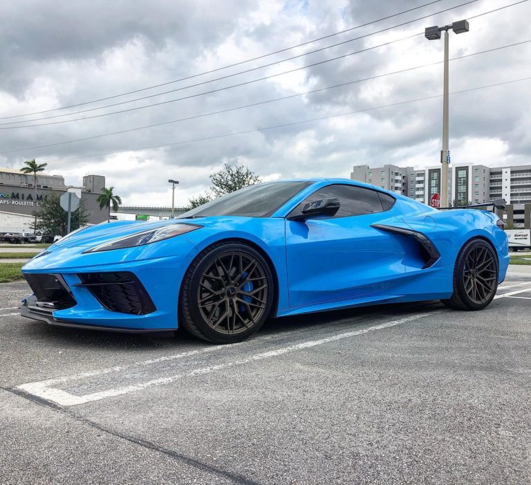 Chevrolet Corvette C8 Stingray Blue Avant Garde M520-R | Wheel Front