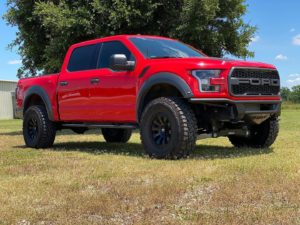 Ford F-150 Raptor Red Fuel Off-Road Tactic D630 | Wheel Front
