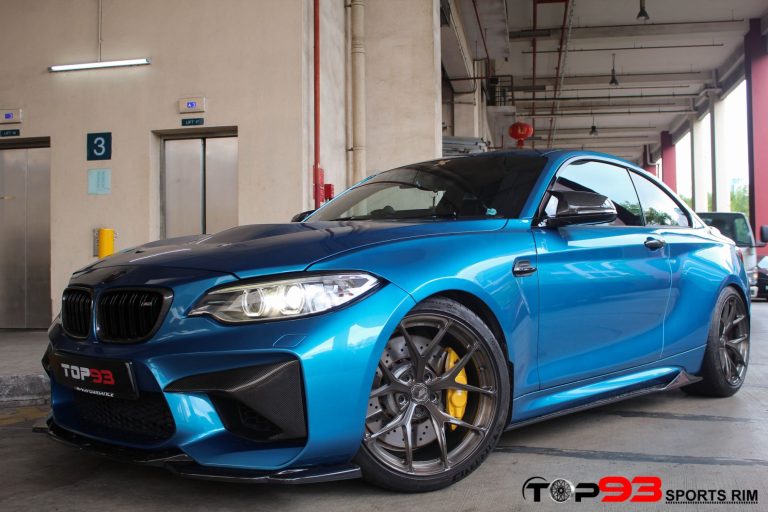BMW M2 F87 Long Beach Blue BC Forged RZ21 | Wheel Front