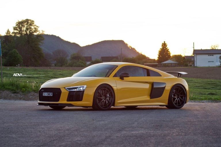 Audi R8 Yellow ADV.1 ADV10R TRACK SPEC CS | Wheel Front