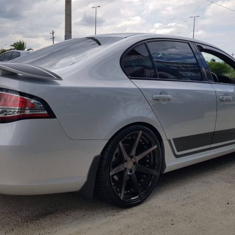 Ford Falcon FG XR6 Turbo Silver with Vertini Dynasty Aftermarket Wheels ...