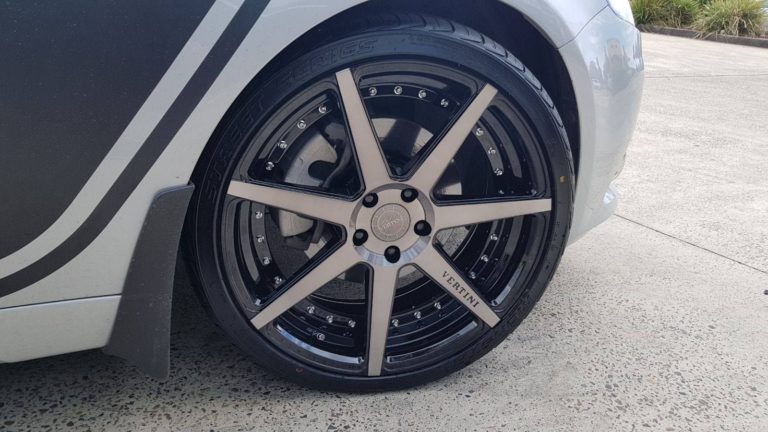 Ford Falcon FG XR6 Turbo Silver with Vertini Dynasty Aftermarket Wheels ...