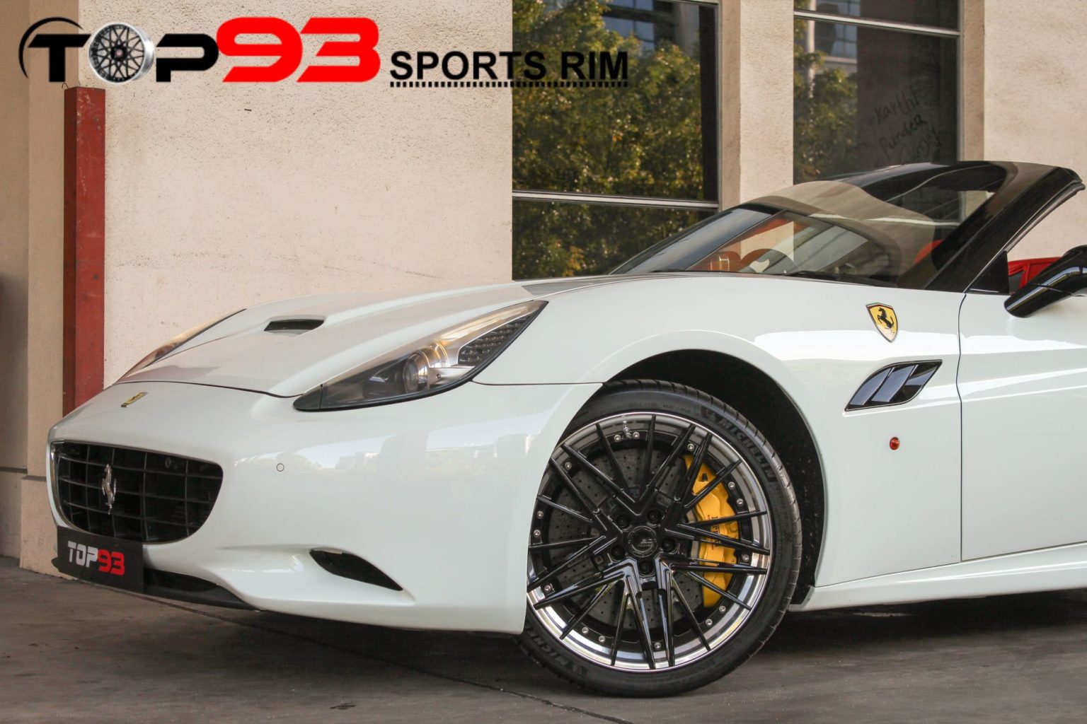 Ferrari California White BC Forged HCA385S | Wheel Front