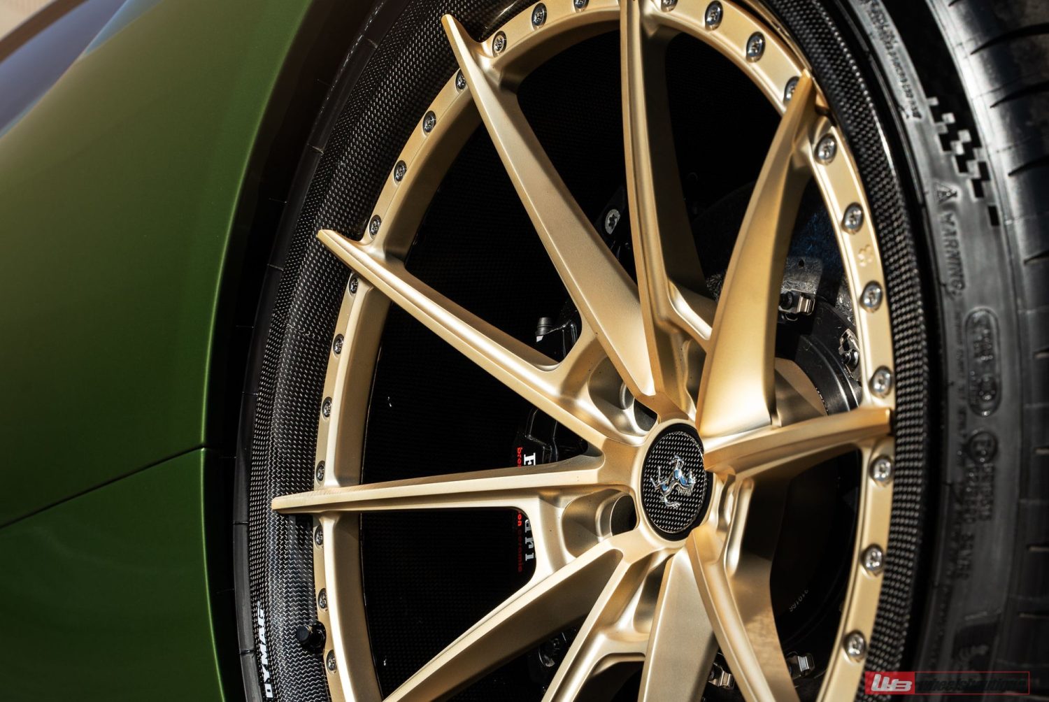 Ferrari SF90 Green ANRKY C38 | Wheel Front