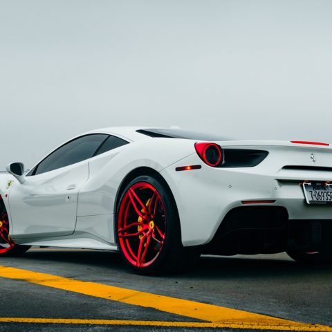 Ferrari 488 White PUR RS23 | Wheel Front