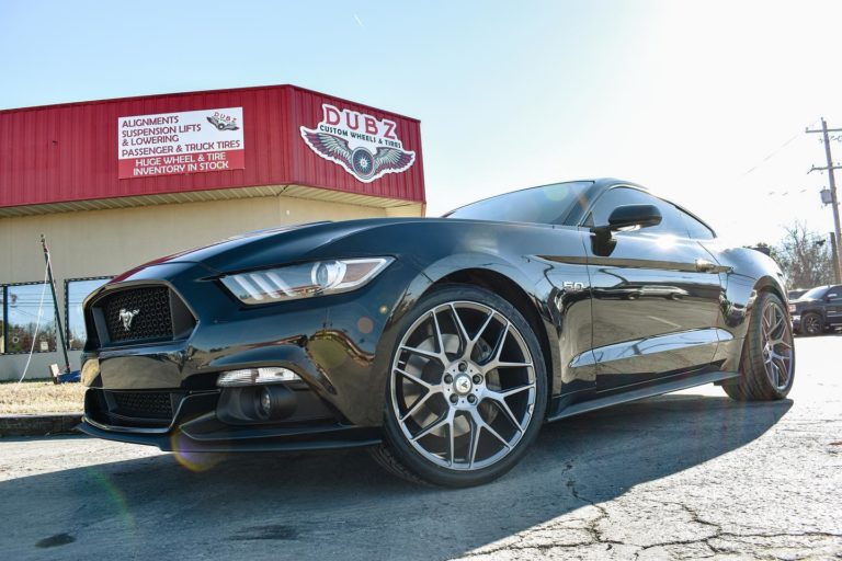 2015 Ford Mustang GT S550 Black Asanti ABL-27 | Wheel Front