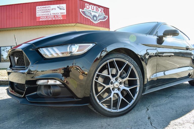 2015 Ford Mustang GT S550 Black Asanti ABL-27 | Wheel Front