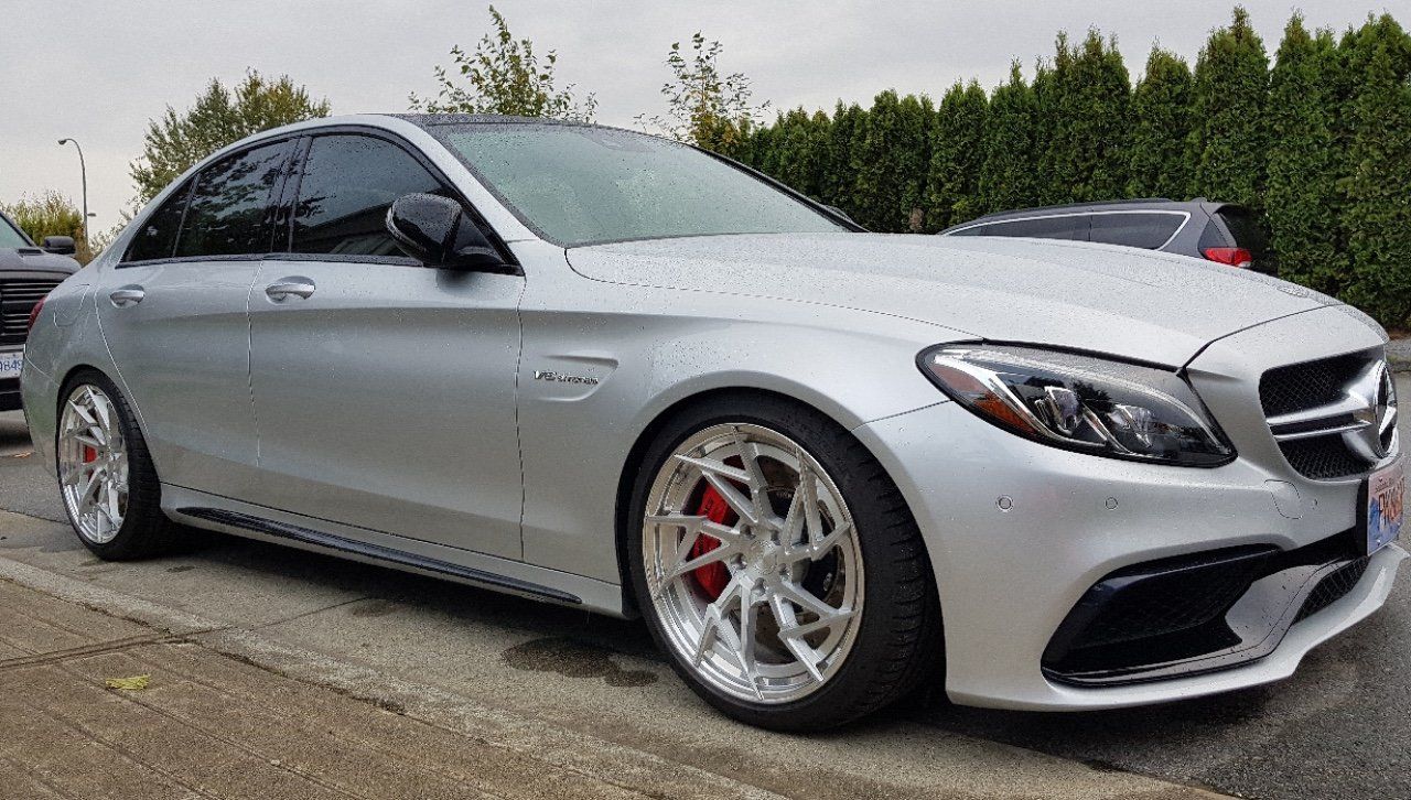Mercedes-Benz C63 AMG W205 Silver BC Forged HCA222