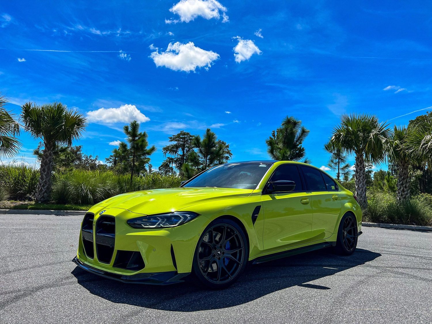 BMW M3 G80 Yellow Vorsteiner V-FF 103 | Wheel Front