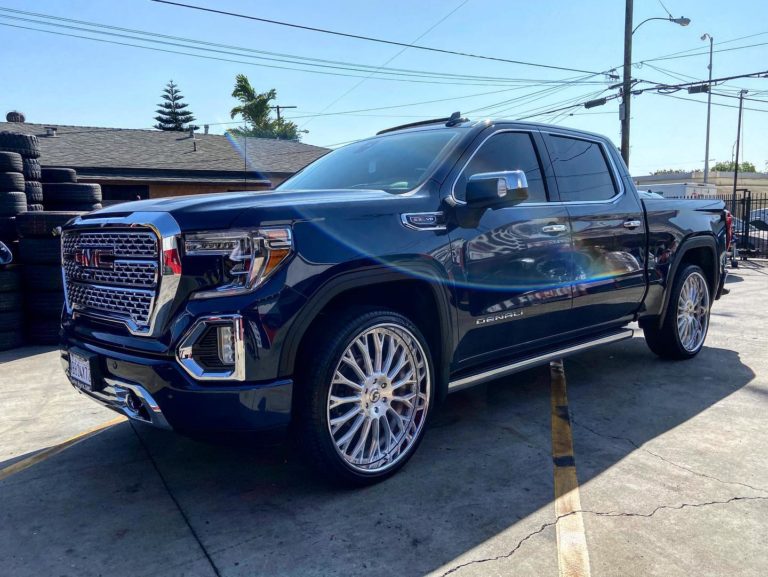 GMC Sierra Denali Blue Forgiato RDB LA | Wheel Front