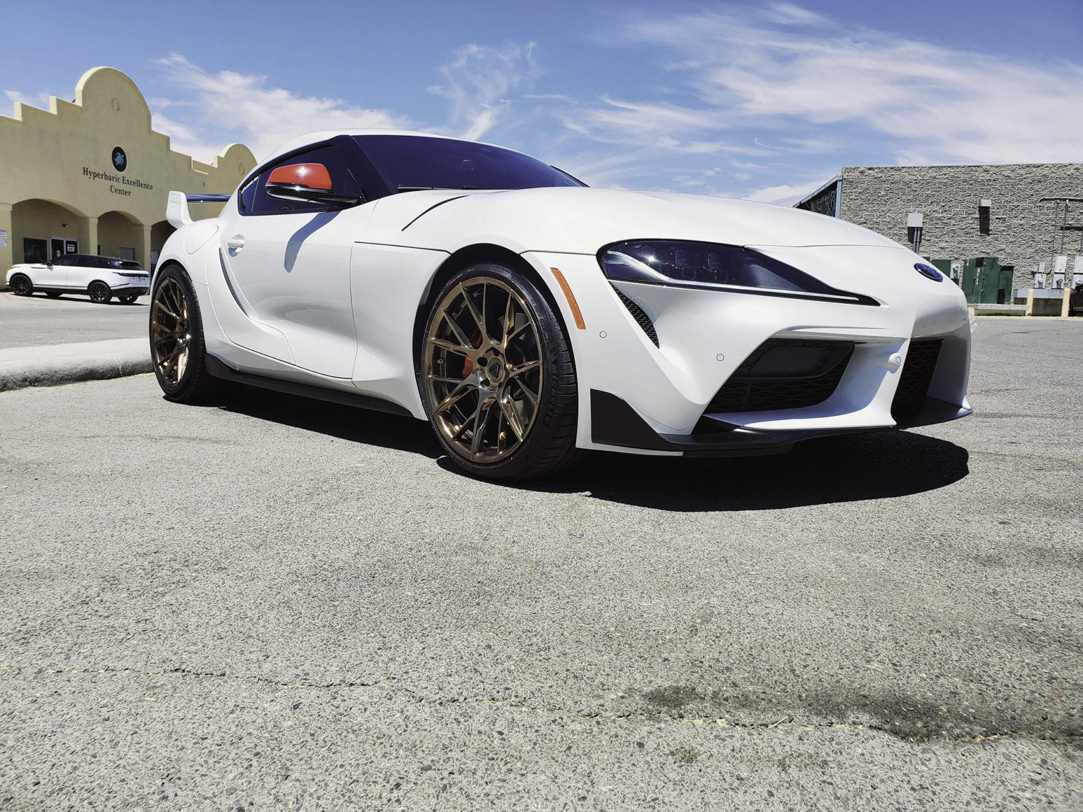Toyota Supra GR A90 White Blaque Diamond BD-F18 Wheel | Wheel Front