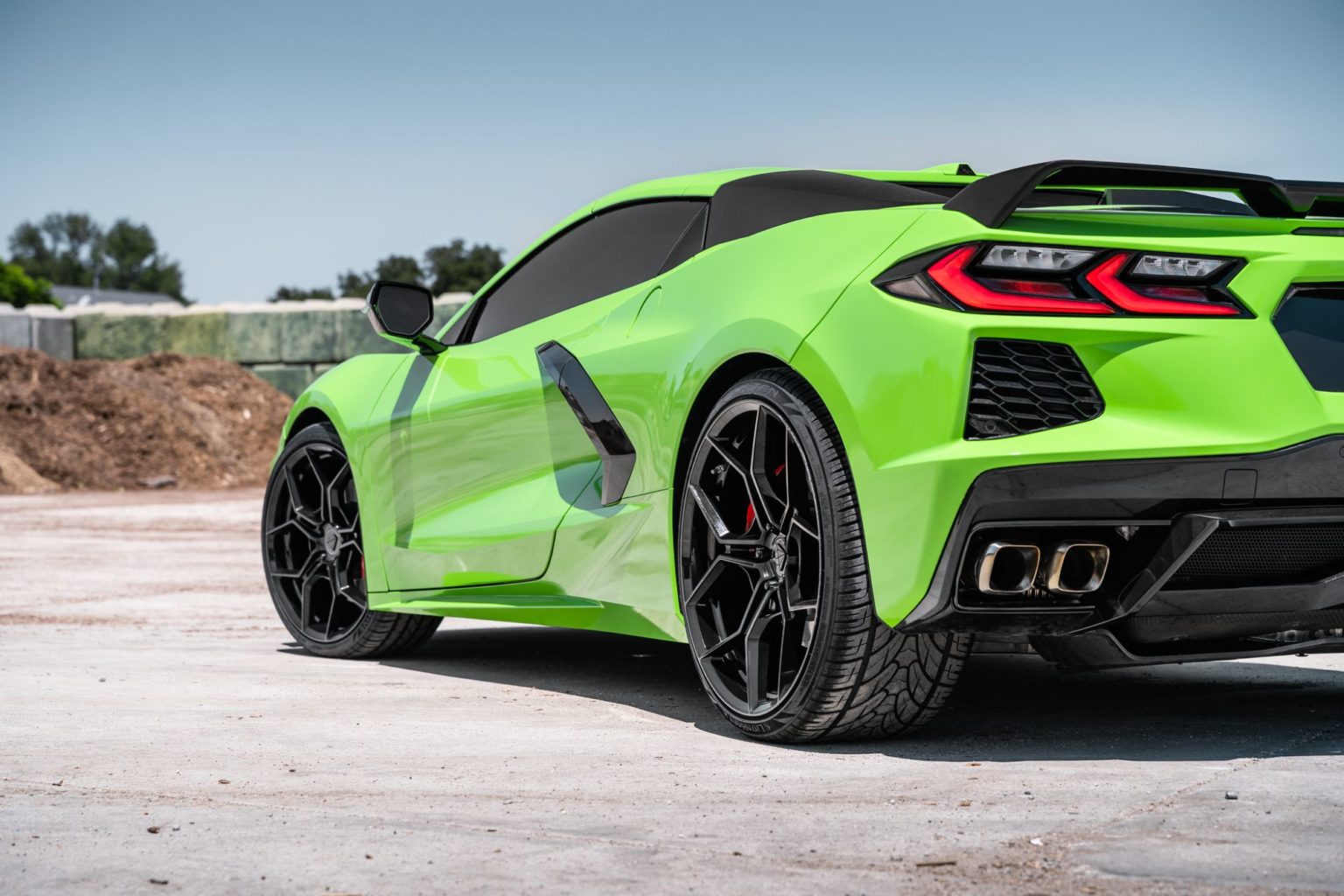 Chevrolet Corvette C8 Stingray Green Blaque Diamond BD-F25 | Wheel Front