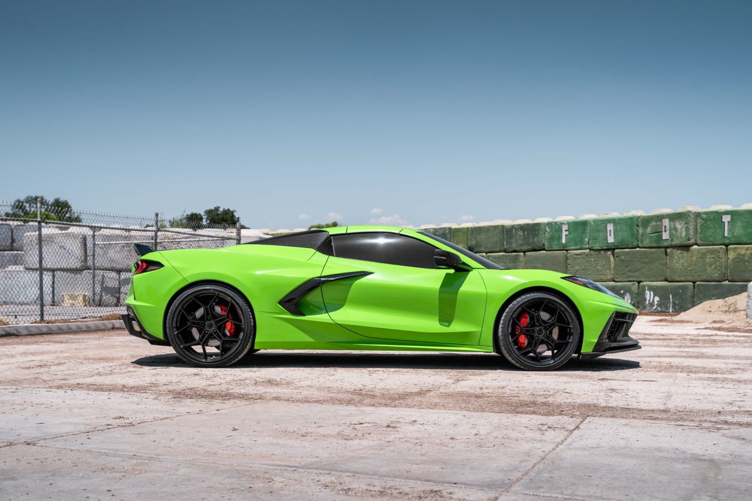 Chevrolet Corvette C8 Stingray Green Blaque Diamond BD-F25 | Wheel Front
