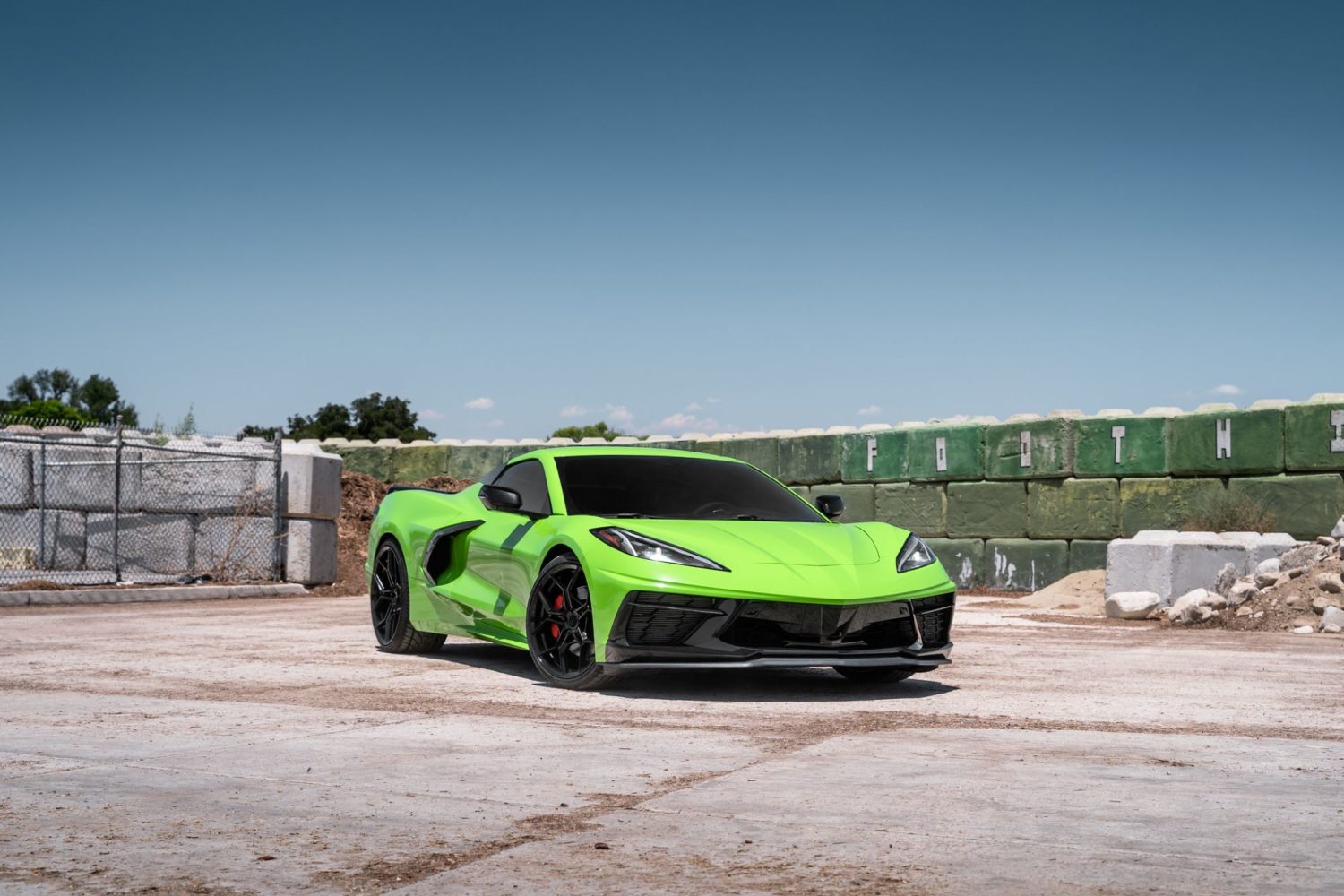 Chevrolet Corvette C8 Stingray Green Blaque Diamond BD-F25 | Wheel Front