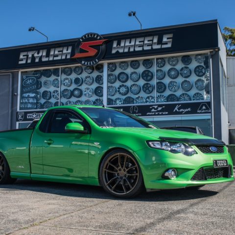 Ford Falcon FG XR6 Ute Green with Bronze Koya SF11 | Wheel Front
