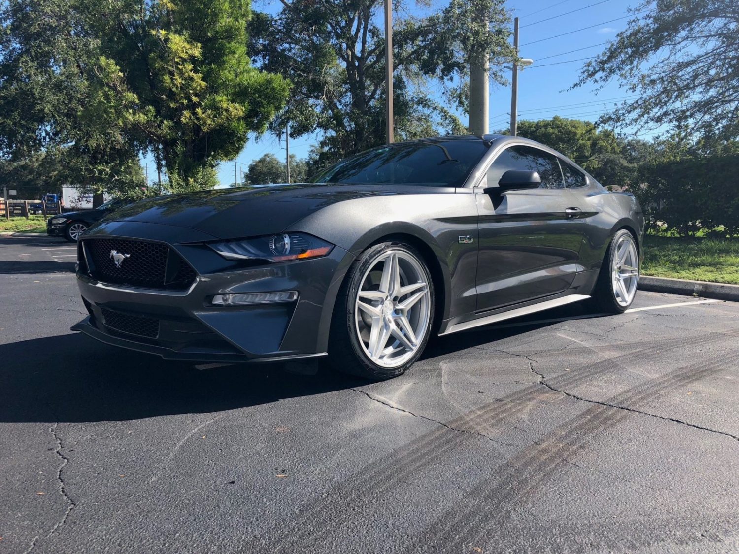 Ford Mustang GT S550 Grey Blaque Diamond BD-8 Wheel | Wheel Front