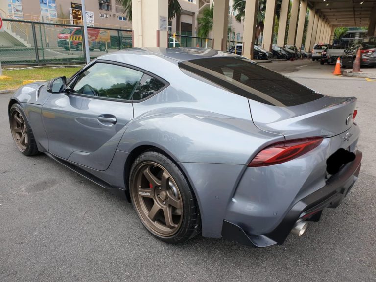 Toyota Supra GR A90 Grey with Bronze Rays Volk TE37 Ultra M-Spec ...