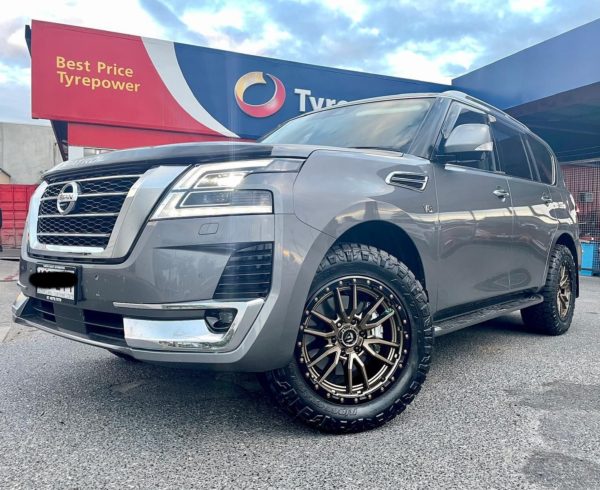 Nissan Patrol Y62 Grey Fuel Off-Road Rebel 6 D681 | Wheel Front