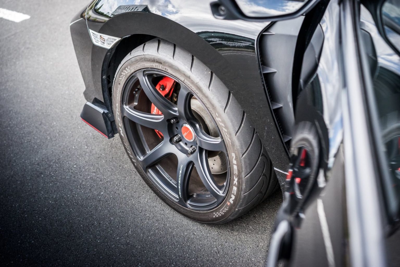 Honda Civic FK8 Type-R Black Work Emotion T7R | Wheel Front