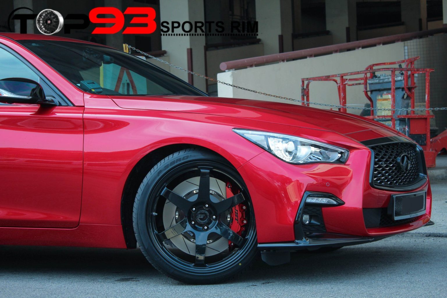 Infiniti Q50 Red BC Forged RT51 | Wheel Front
