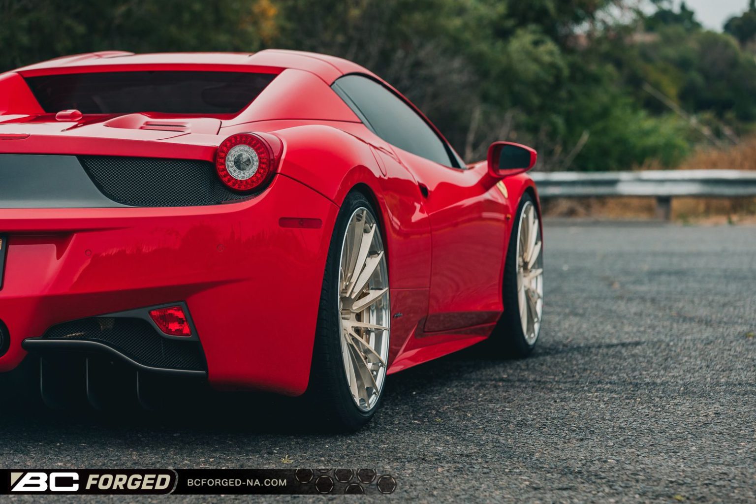Ferrari 458 Red BC Forged HCA215 | Wheel Front